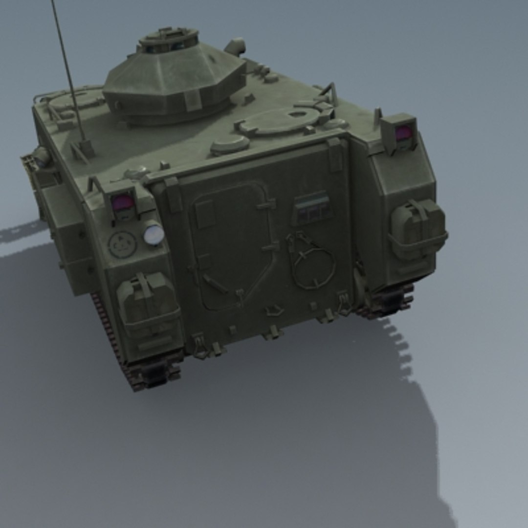 3d model truck apc tank