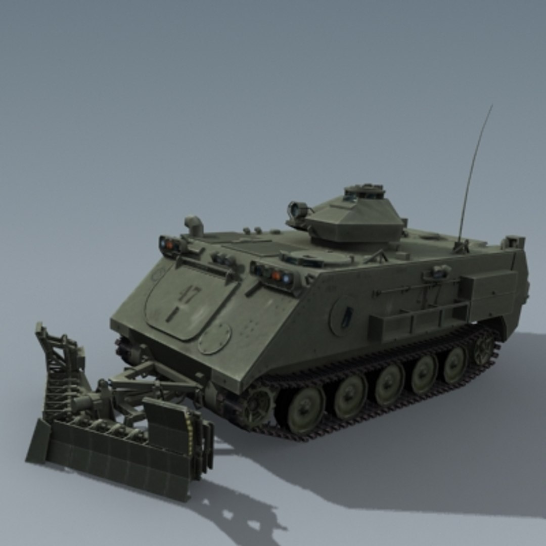 3d model truck apc tank