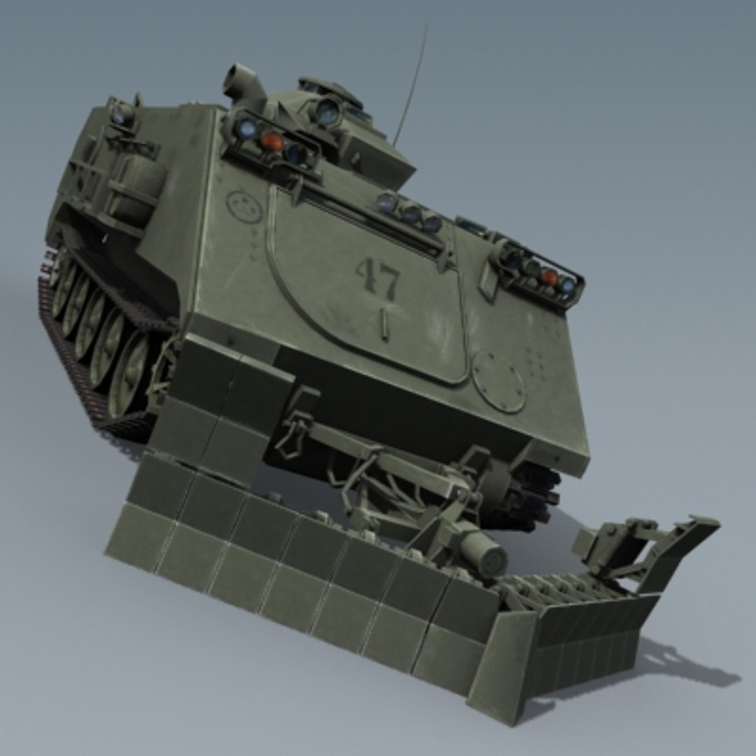 3d model truck apc tank