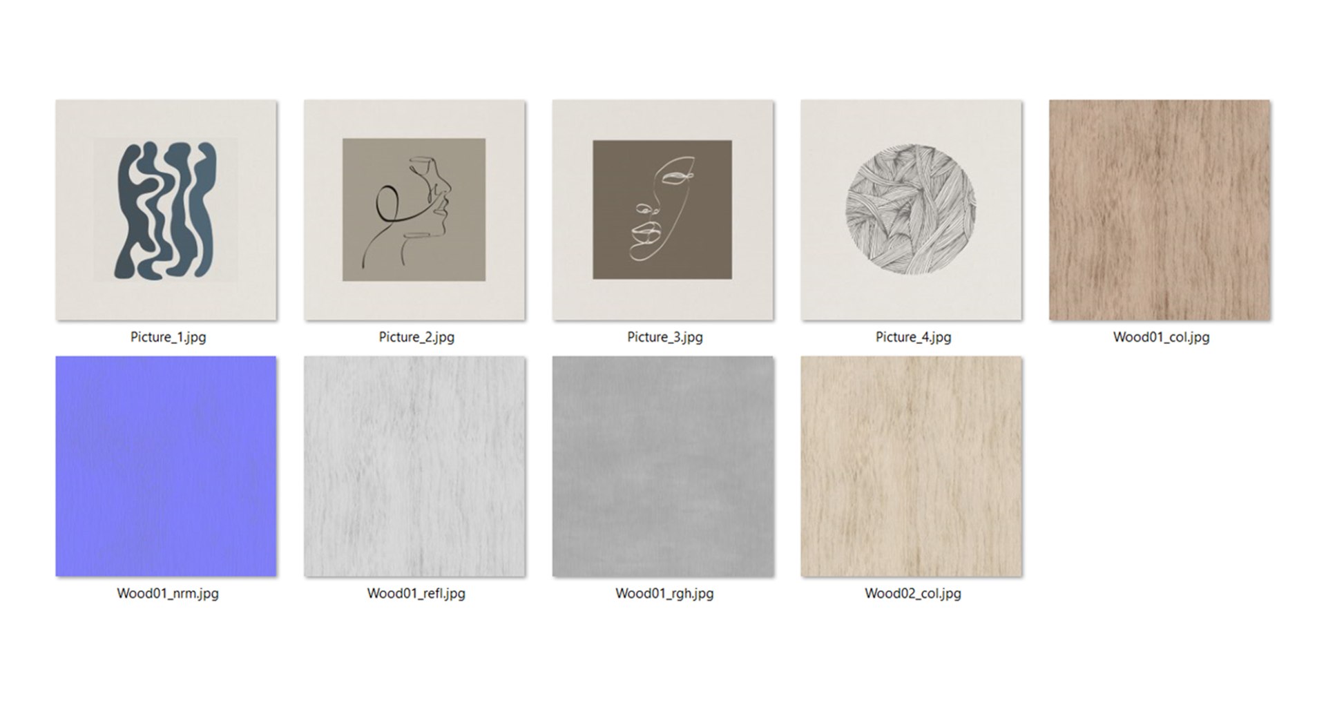 Picture Frames Set-360 Model - TurboSquid 1944450