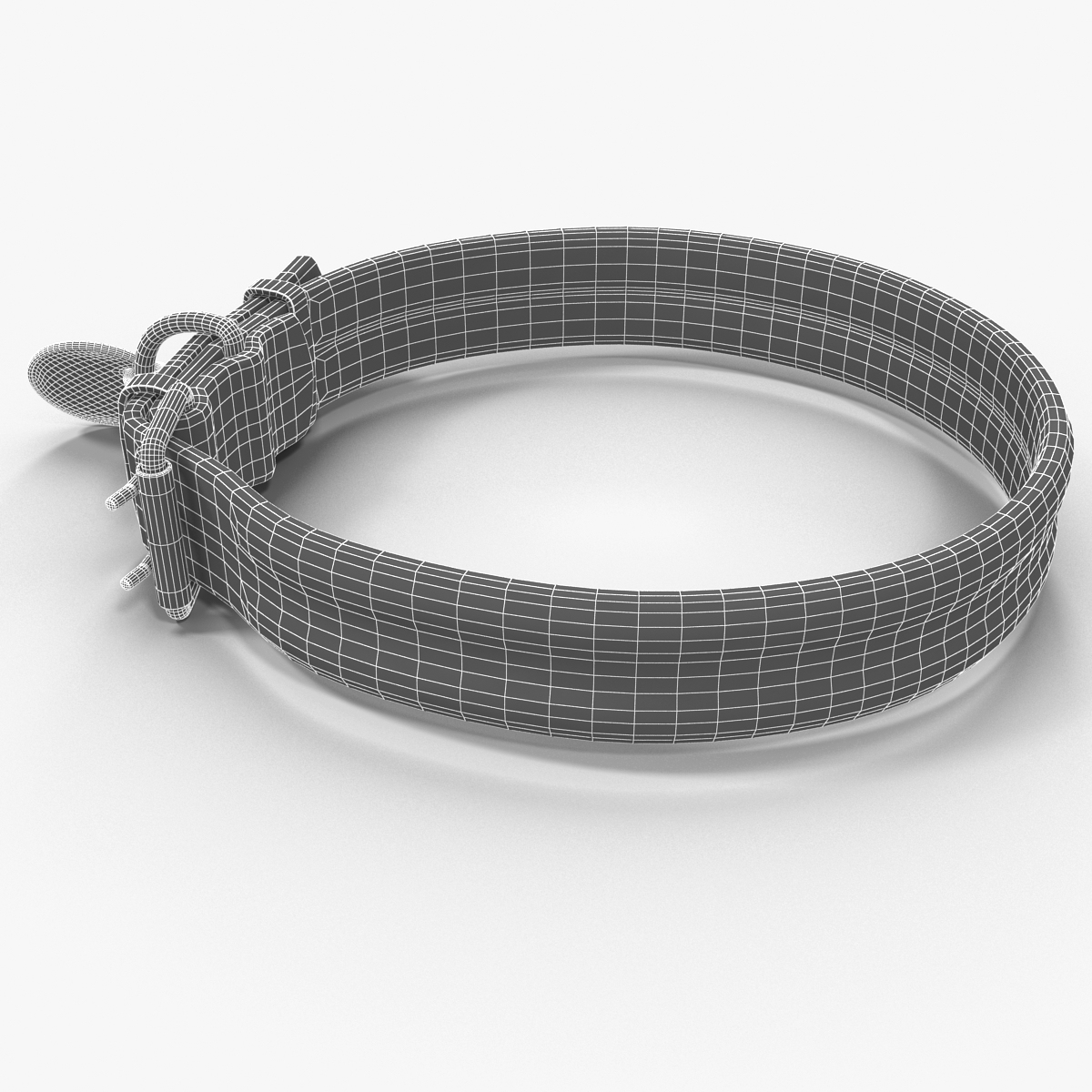 dog collar 3d max