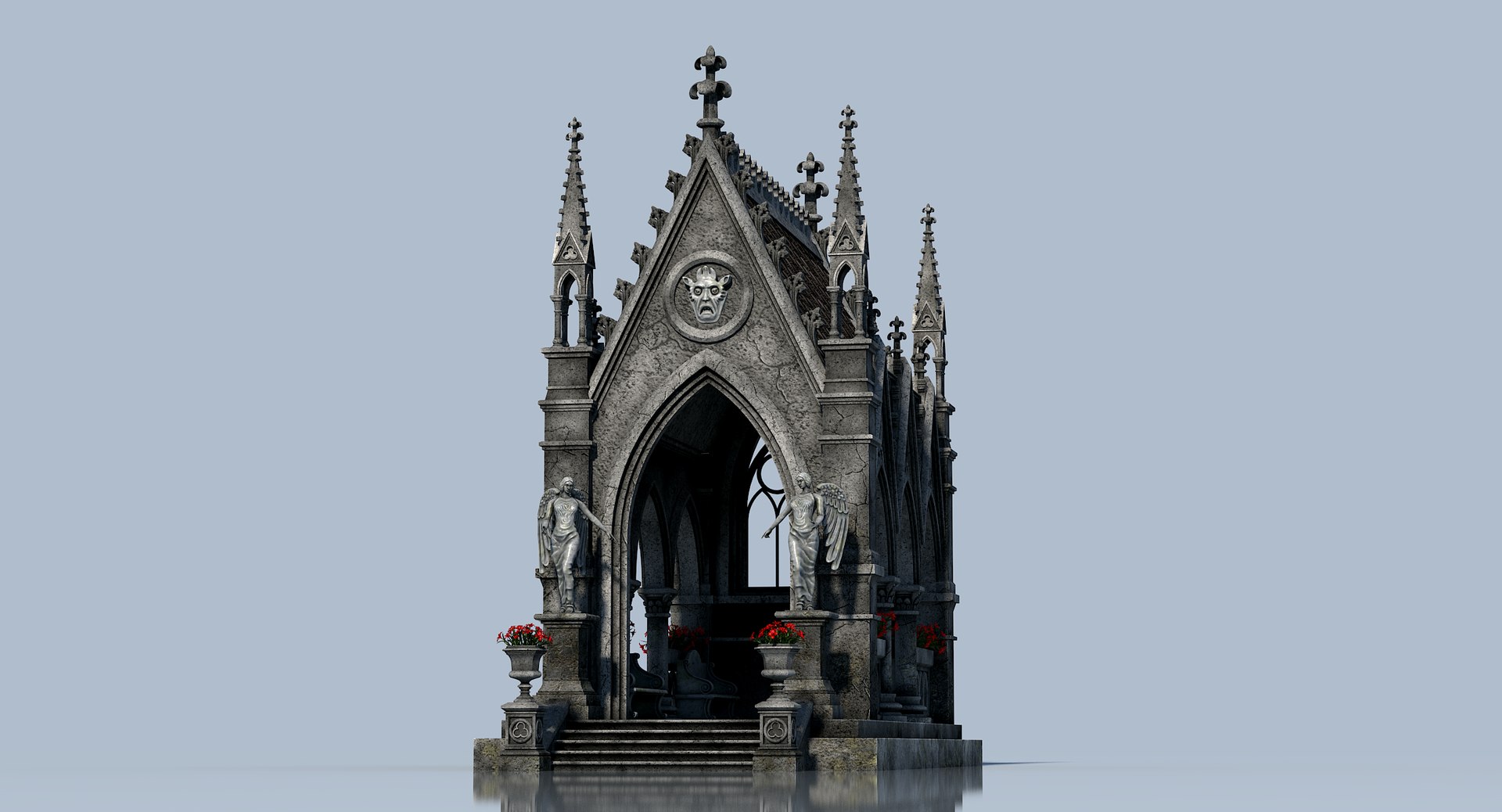 3D Model Gothic Pavilion - TurboSquid 1229932