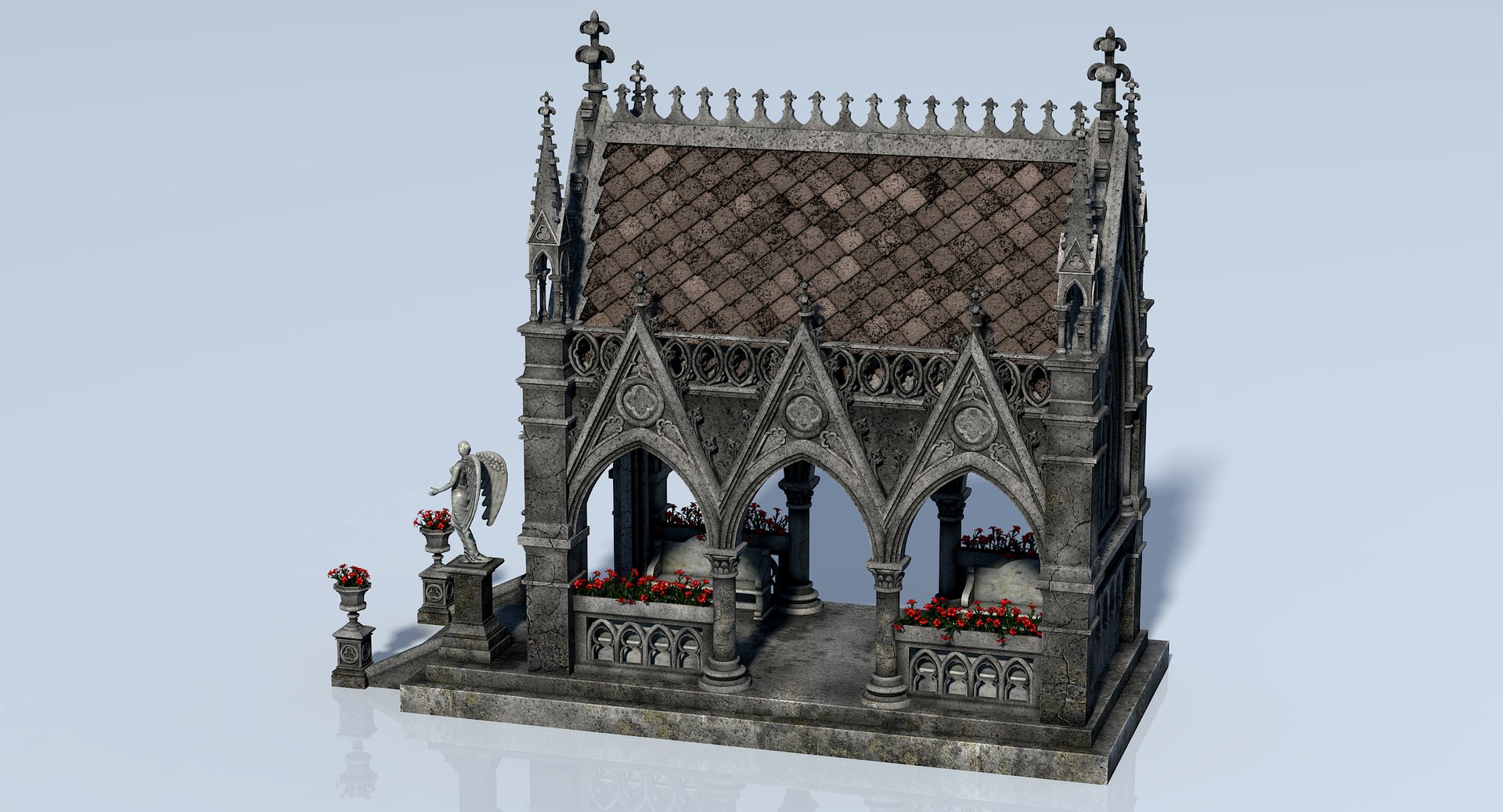 3D Model Gothic Pavilion - TurboSquid 1229932