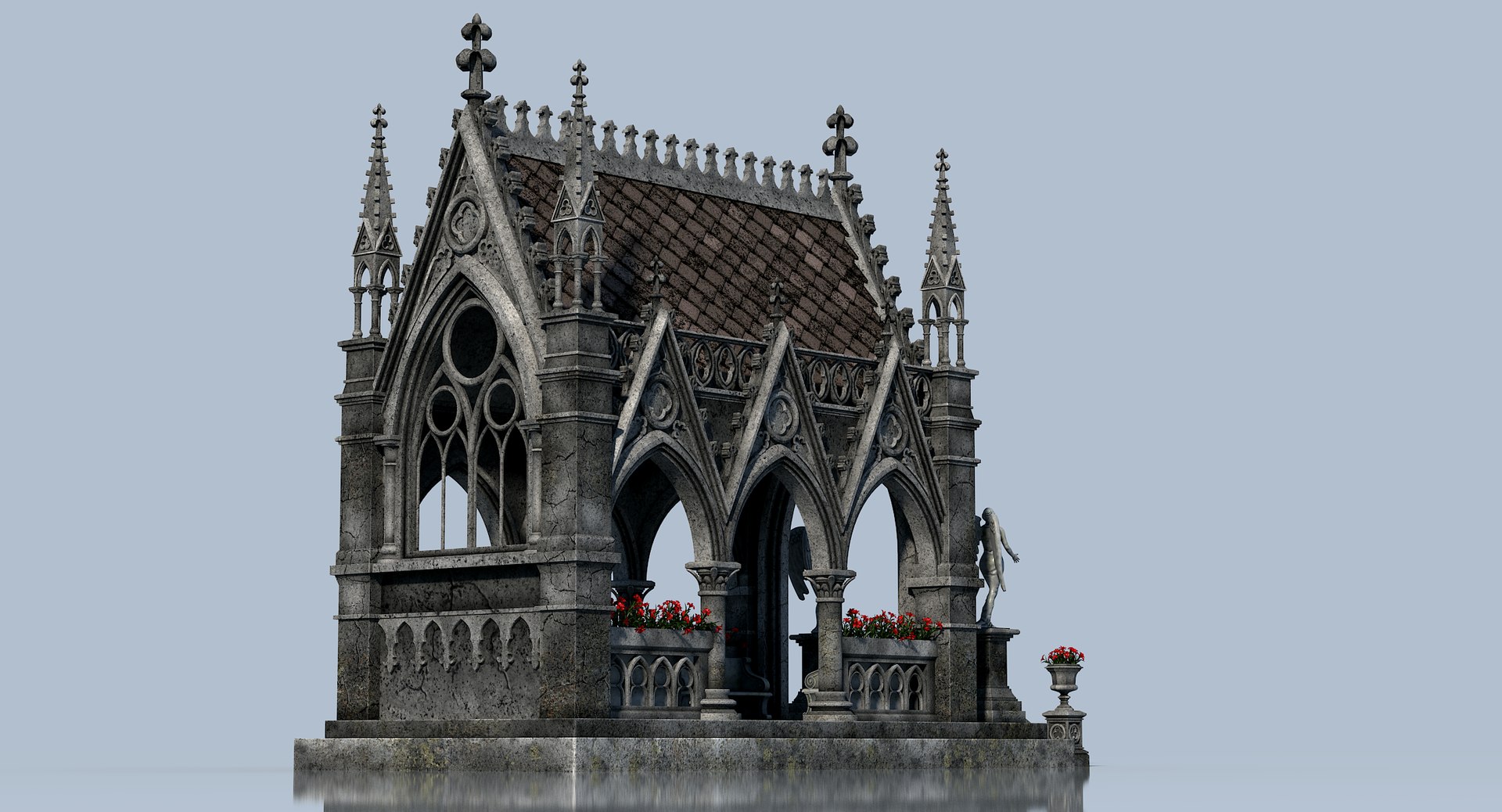 3D Model Gothic Pavilion - TurboSquid 1229932