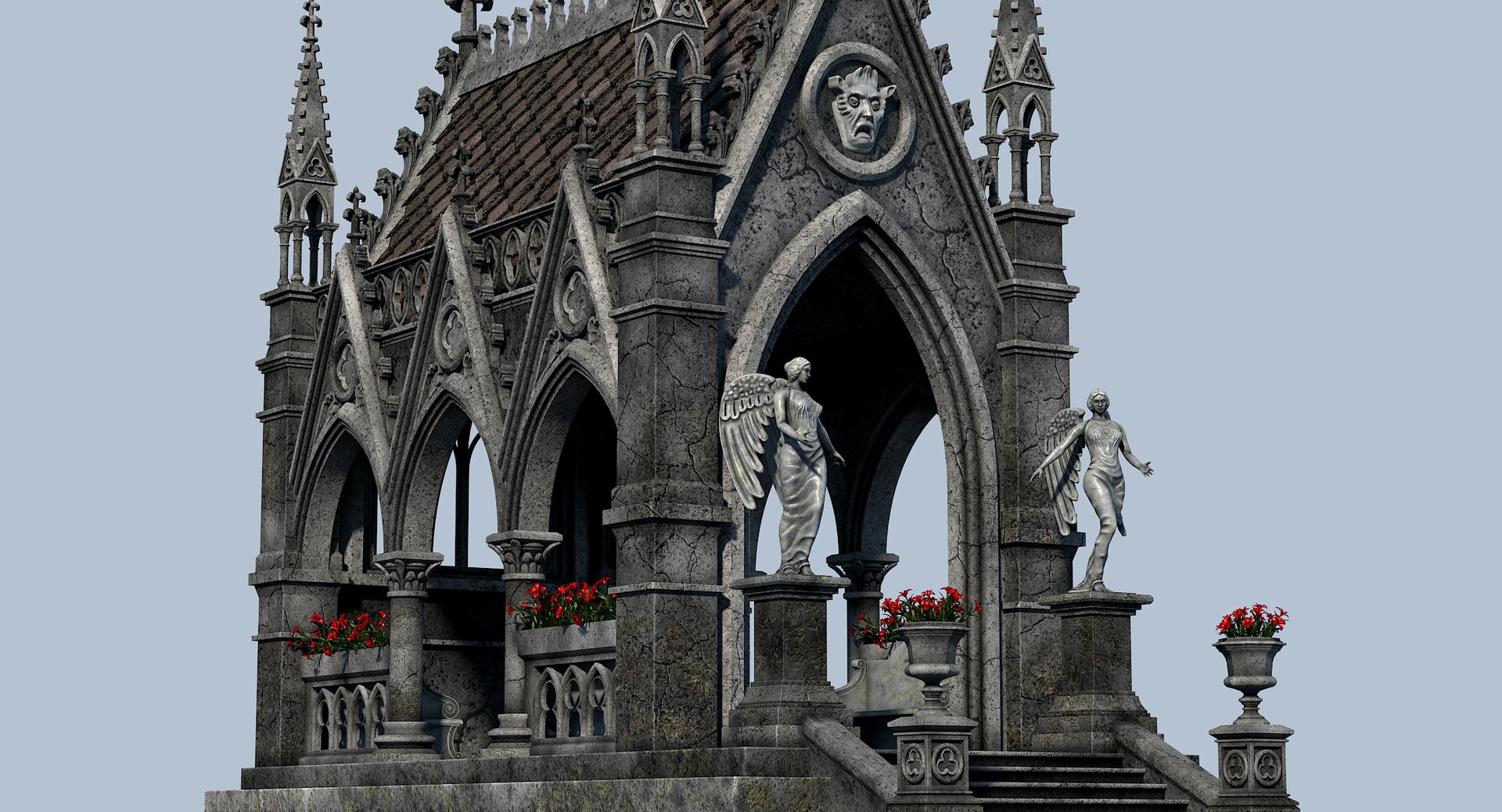 3D Model Gothic Pavilion - TurboSquid 1229932