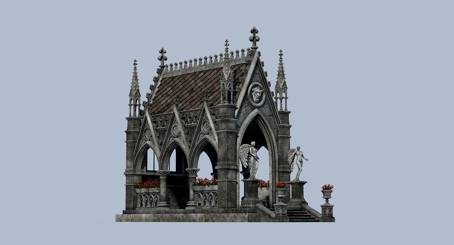 3D Model Gothic Pavilion - TurboSquid 1229932