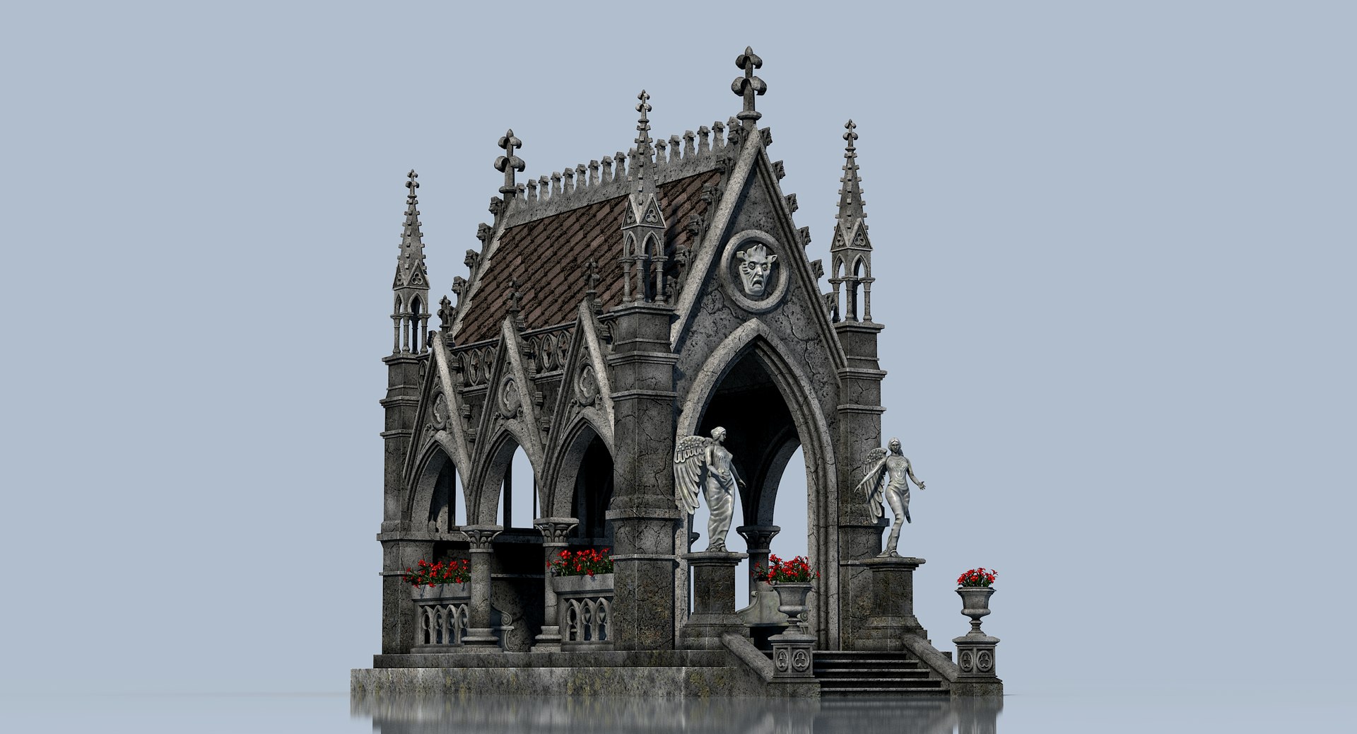 3D Model Gothic Pavilion - TurboSquid 1229932