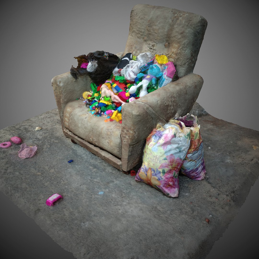 Trash Toys Armchair Model - TurboSquid 1443352