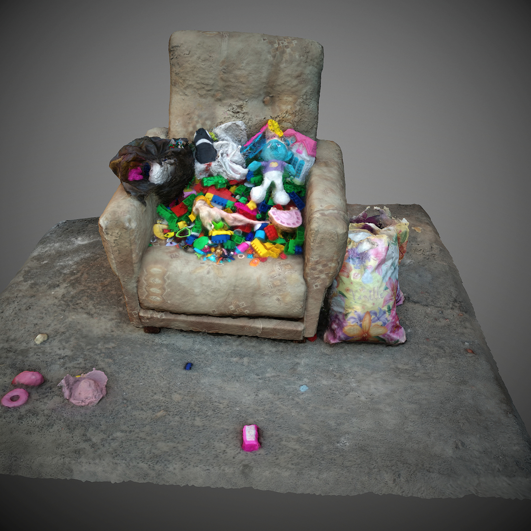 Trash Toys Armchair Model - TurboSquid 1443352