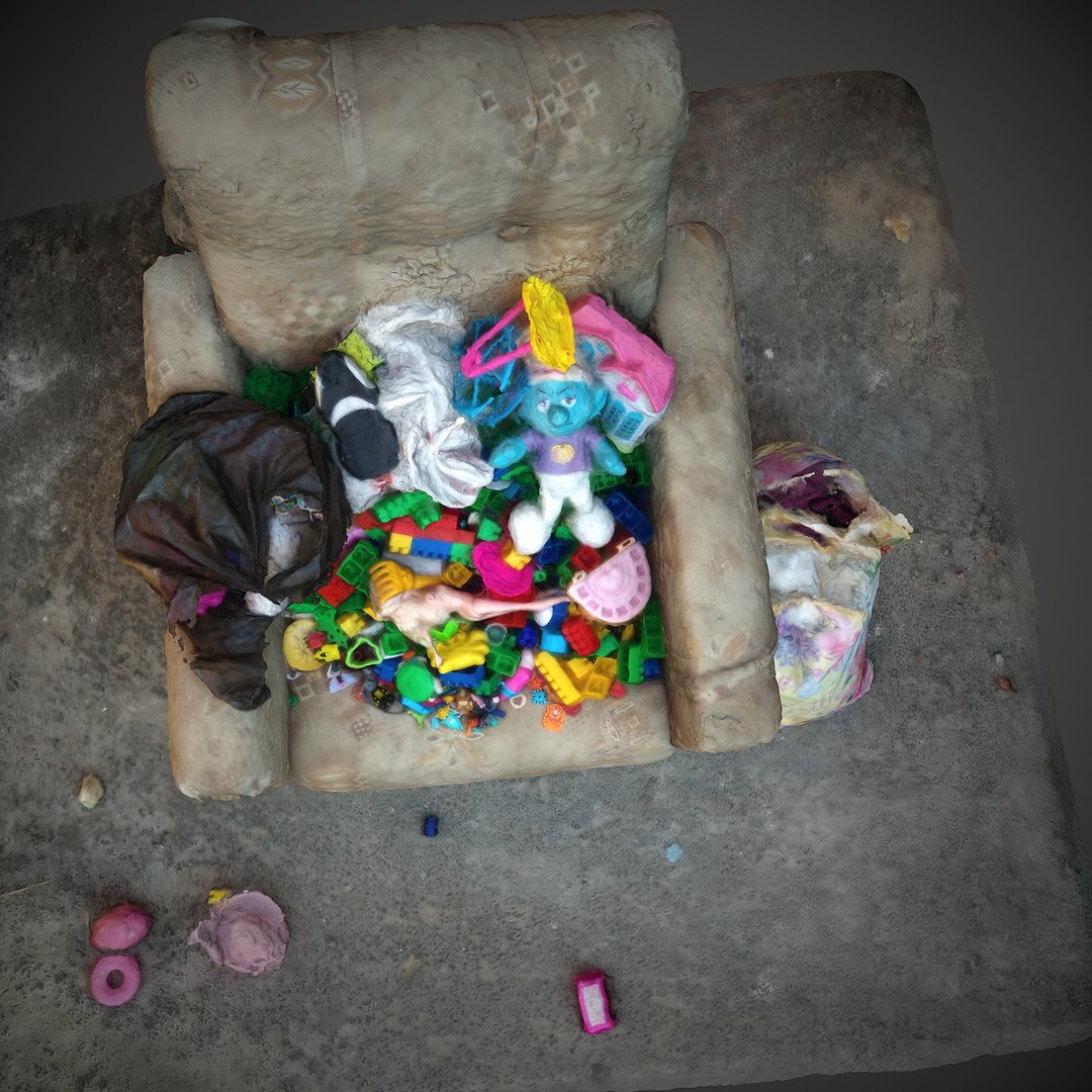 Trash Toys Armchair Model - TurboSquid 1443352