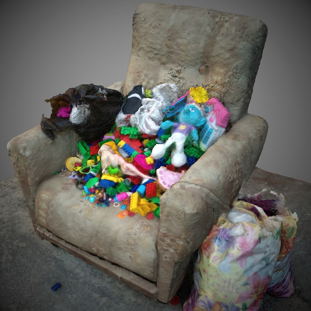 Trash Toys Armchair Model - TurboSquid 1443352