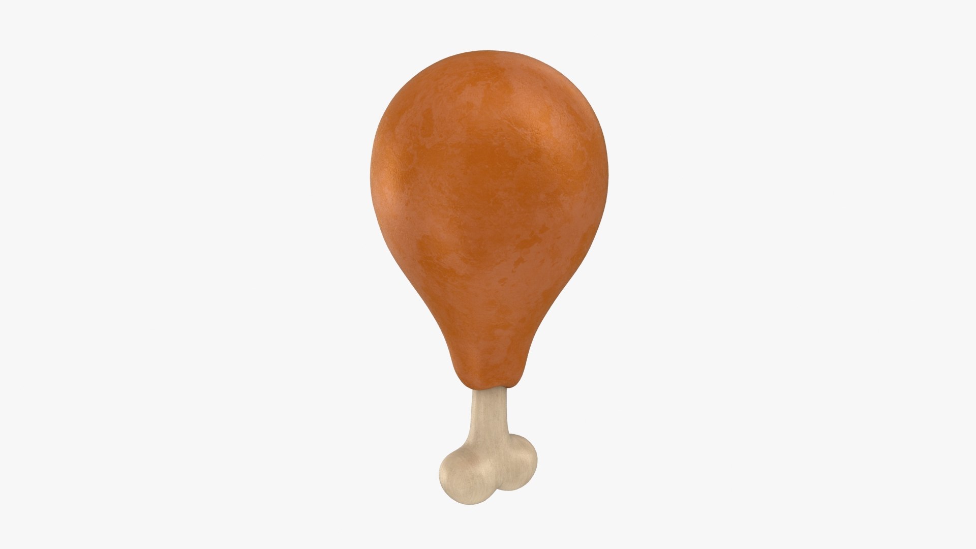 3D Cartoon Chicken Leg - TurboSquid 2065414