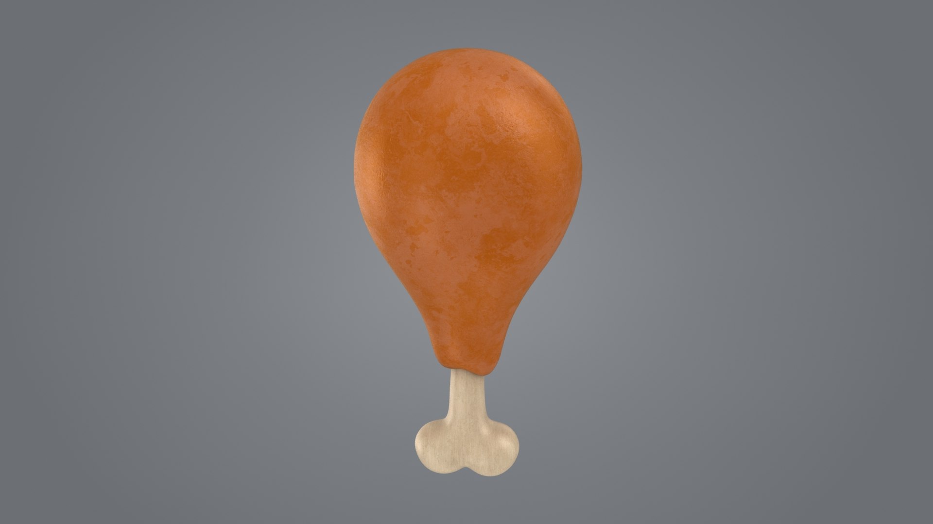 3D Cartoon Chicken Leg - TurboSquid 2065414