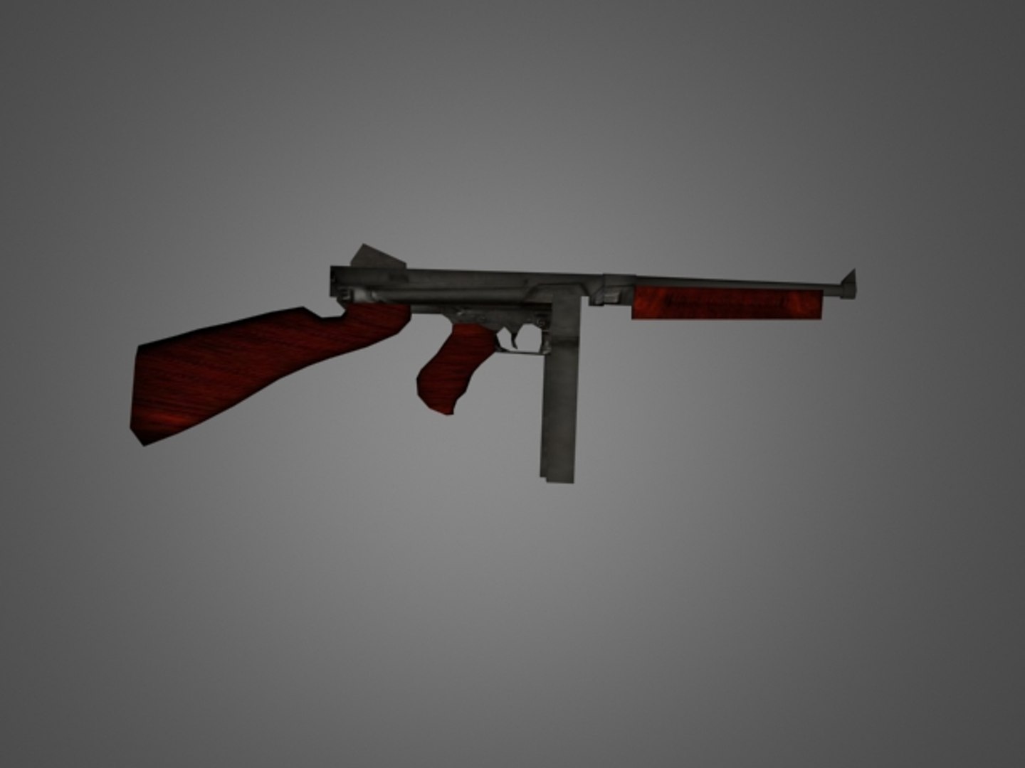 Thompson Weapon 3d Model
