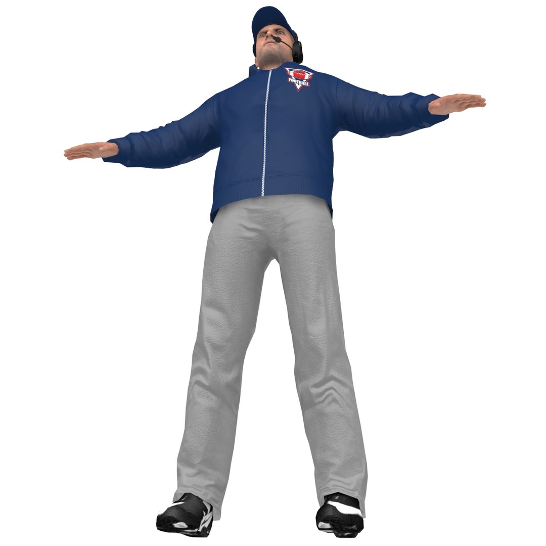 3D american football coach - TurboSquid 1325664