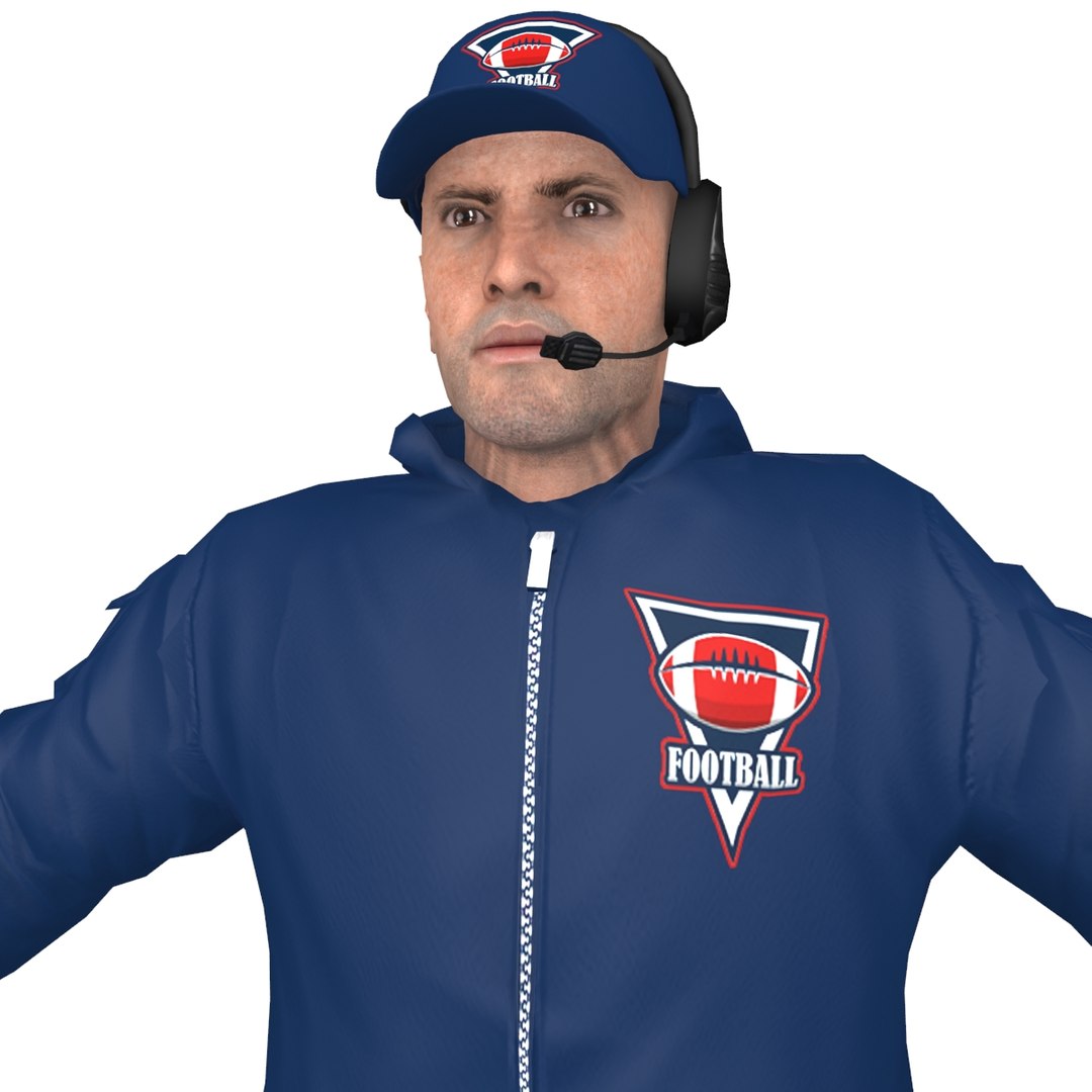 3D American Football Coach - TurboSquid 1325664