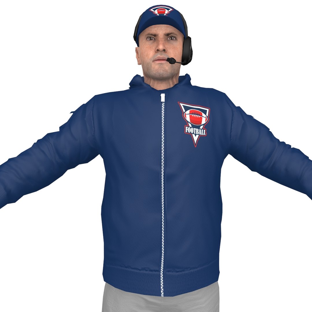 3D American Football Coach - TurboSquid 1325664