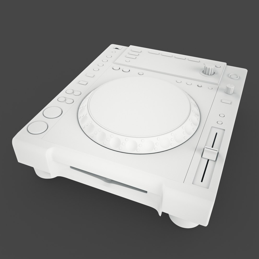 3d model digital player pioneer cdj