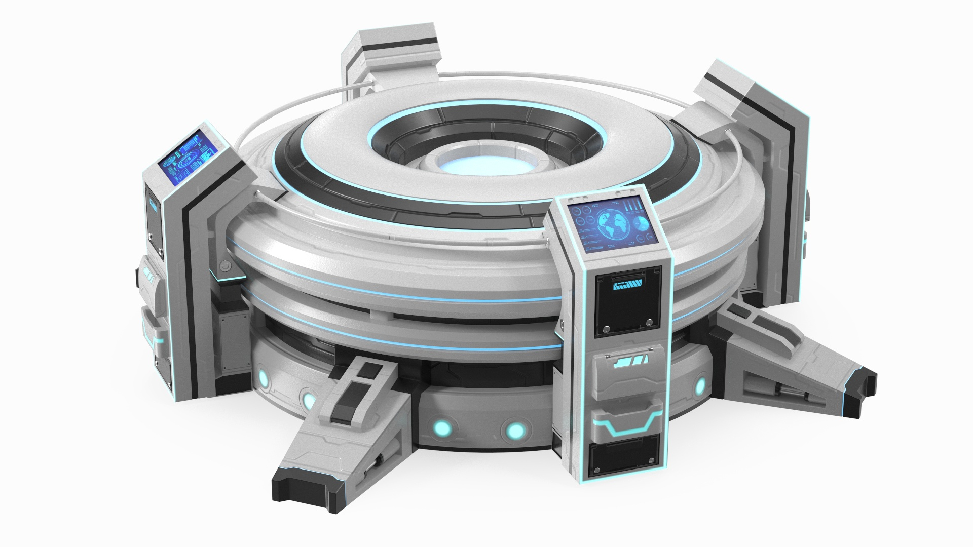 Futuristic Control Panel 3D Model - TurboSquid 2292221
