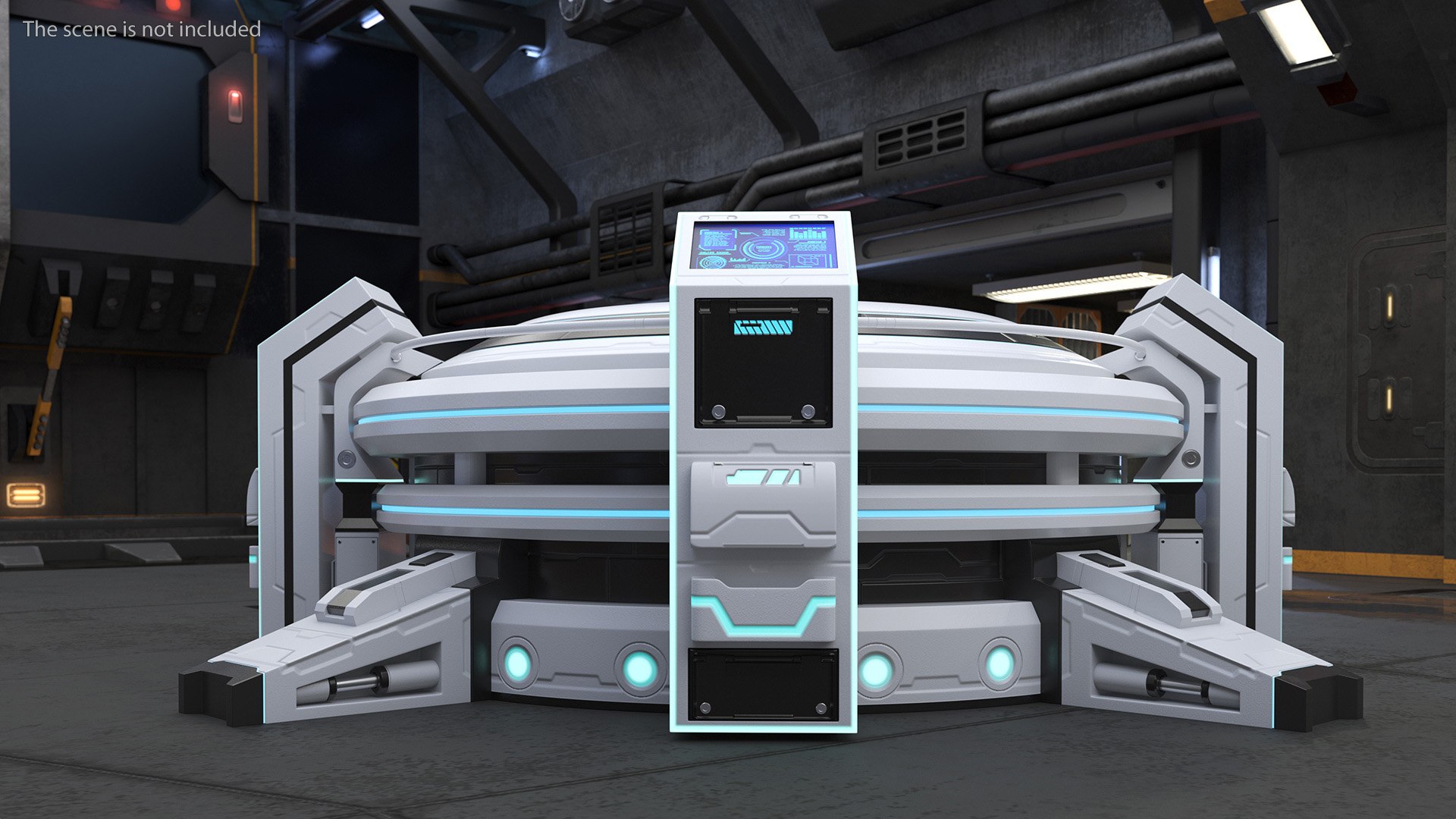 Futuristic Control Panel 3D Model - TurboSquid 2292221