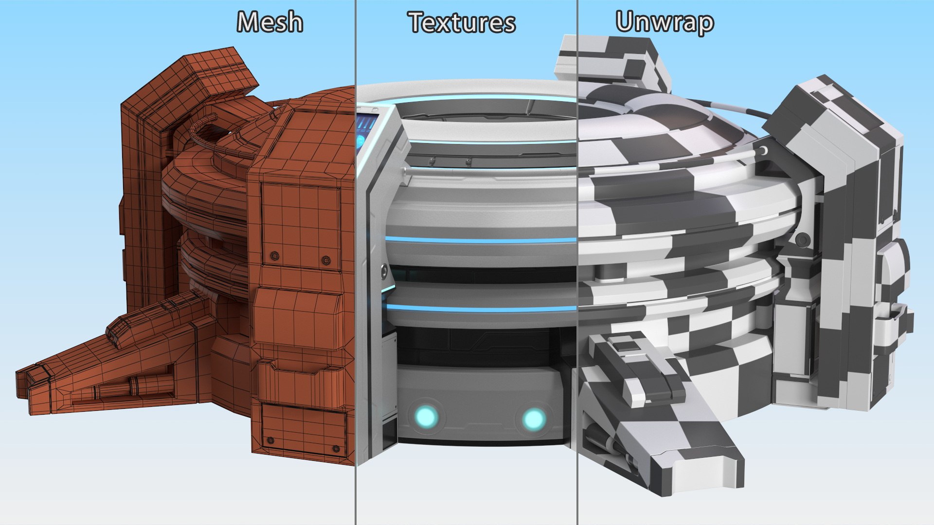 Futuristic Control Panel 3D Model - TurboSquid 2292221