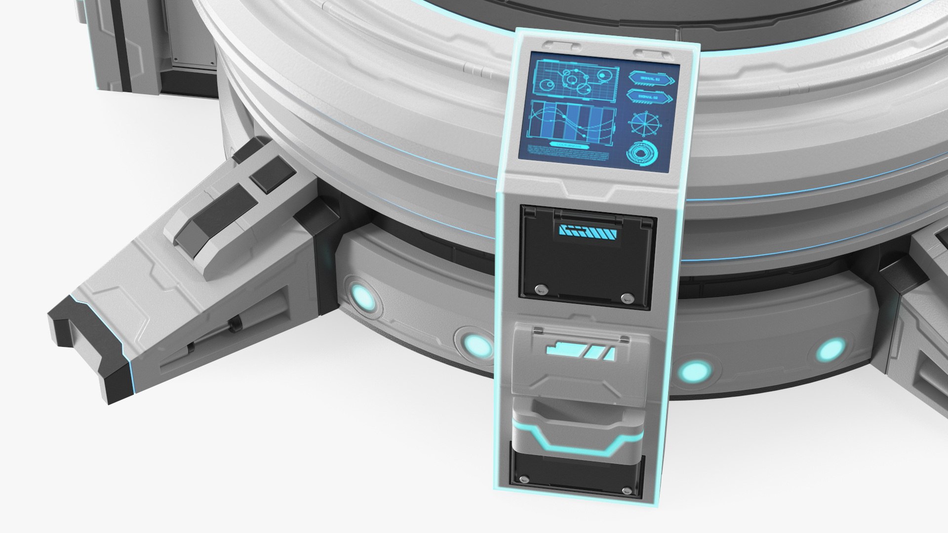 Futuristic Control Panel 3D Model - TurboSquid 2292221