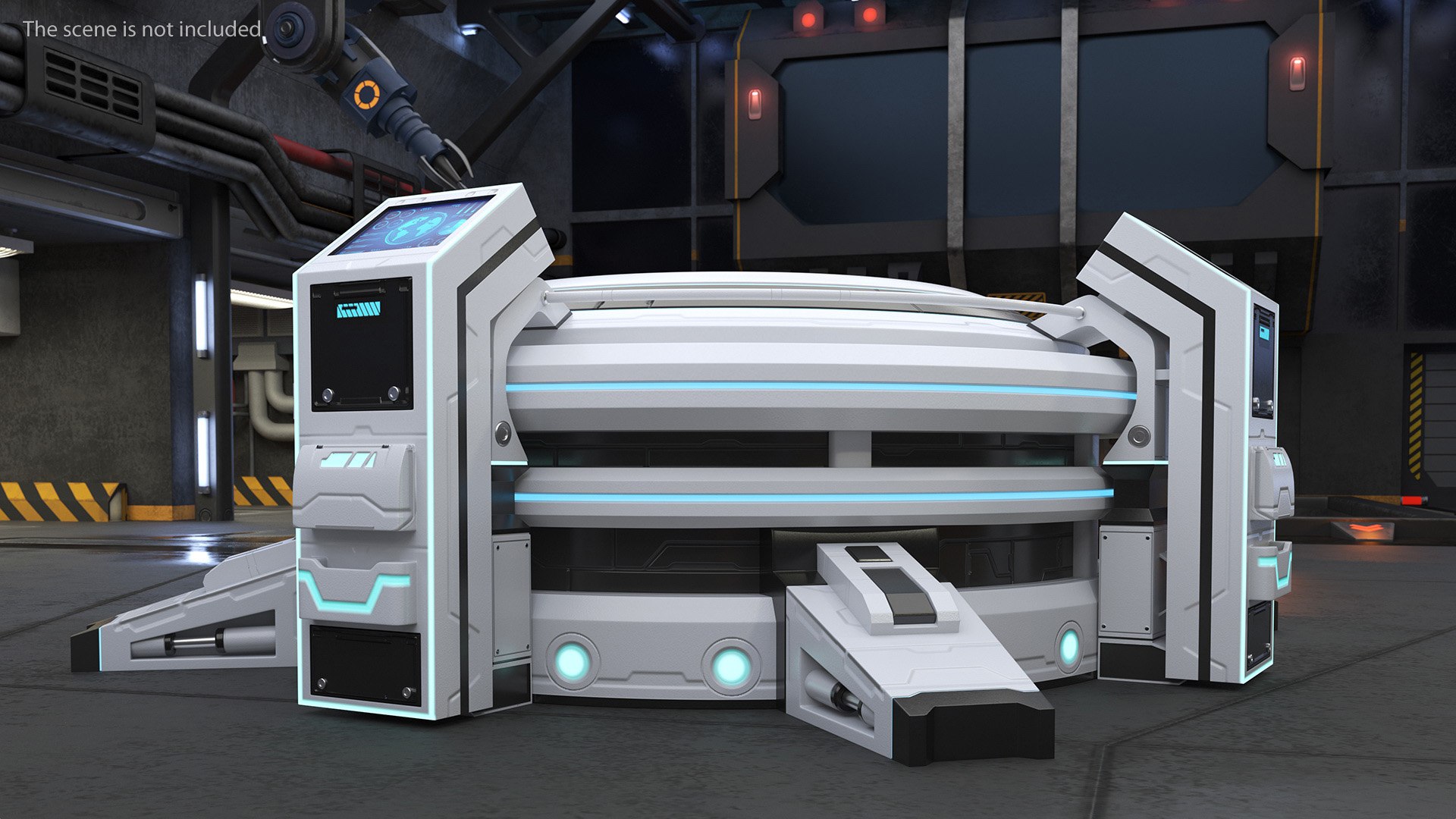 Futuristic Control Panel 3D Model - TurboSquid 2292221