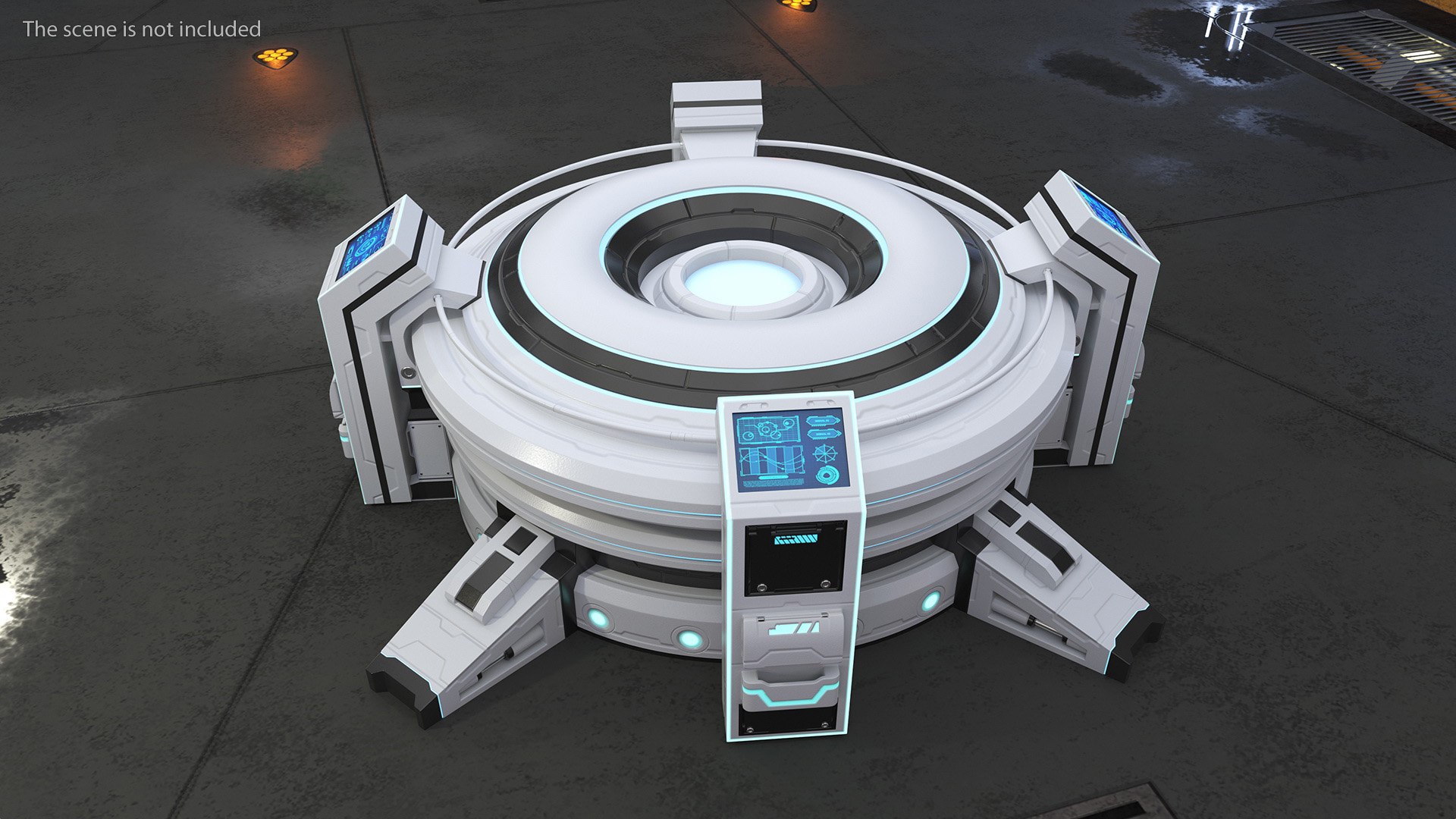 Futuristic Control Panel 3D Model - TurboSquid 2292221