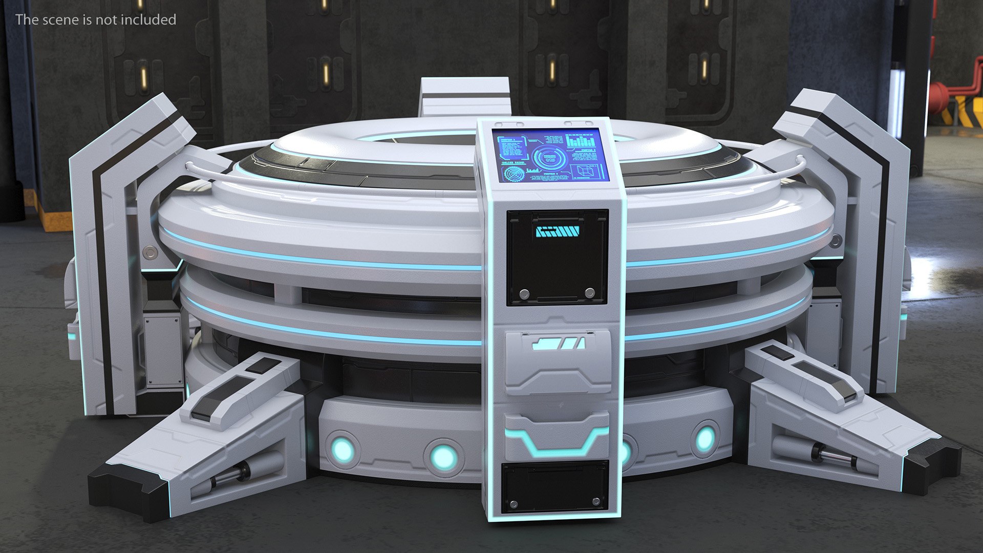 Futuristic Control Panel 3D Model - TurboSquid 2292221