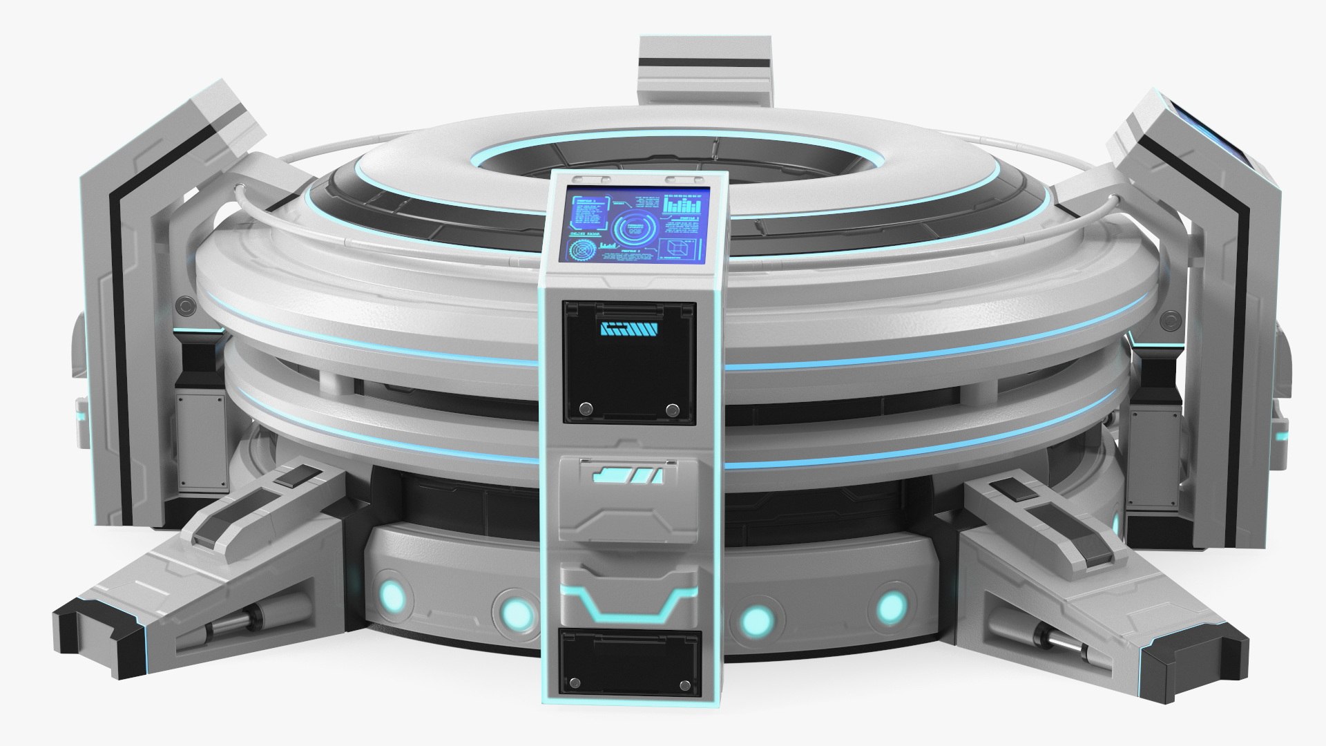 Futuristic Control Panel 3D Model - TurboSquid 2292221