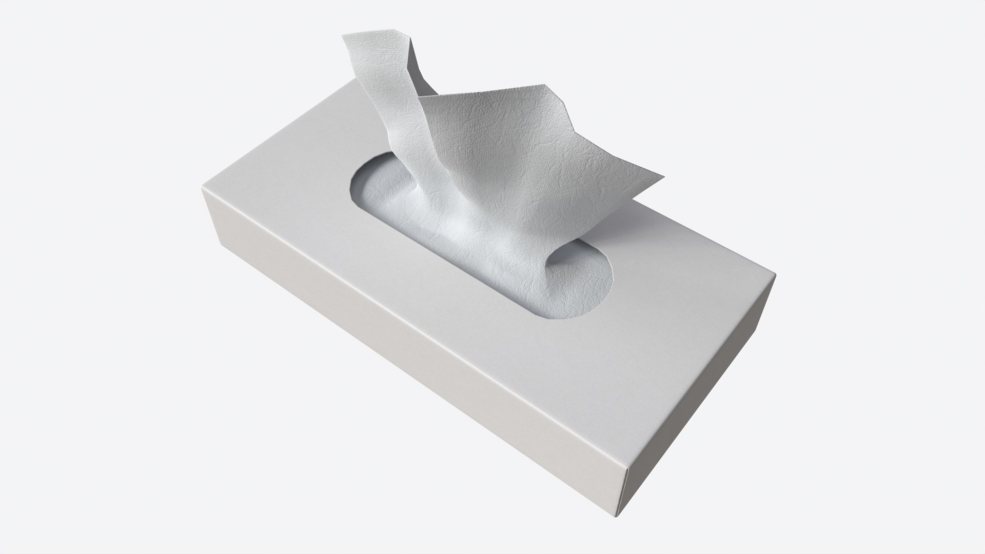 3D Model Rectangular Tissue Box Mockup - TurboSquid 2124732