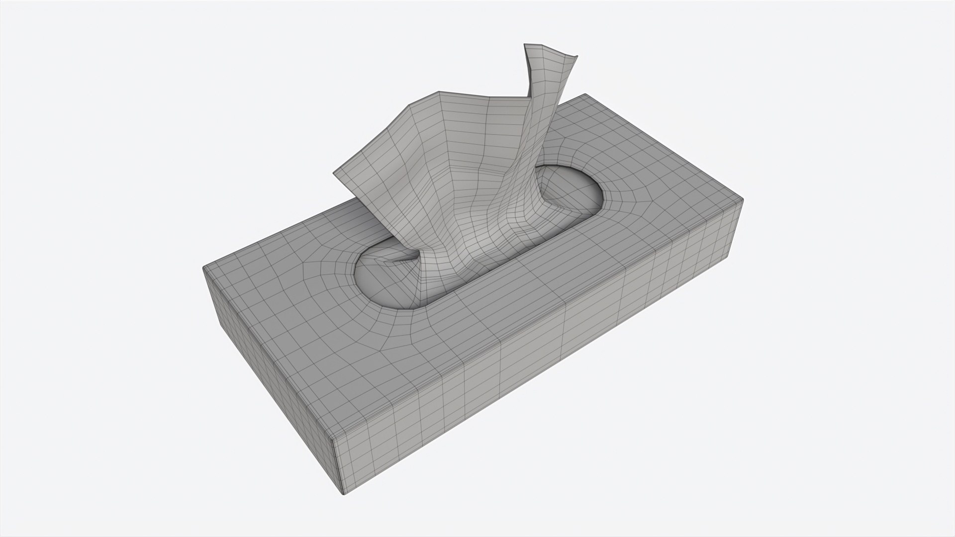 3D Model Rectangular Tissue Box Mockup - TurboSquid 2124732