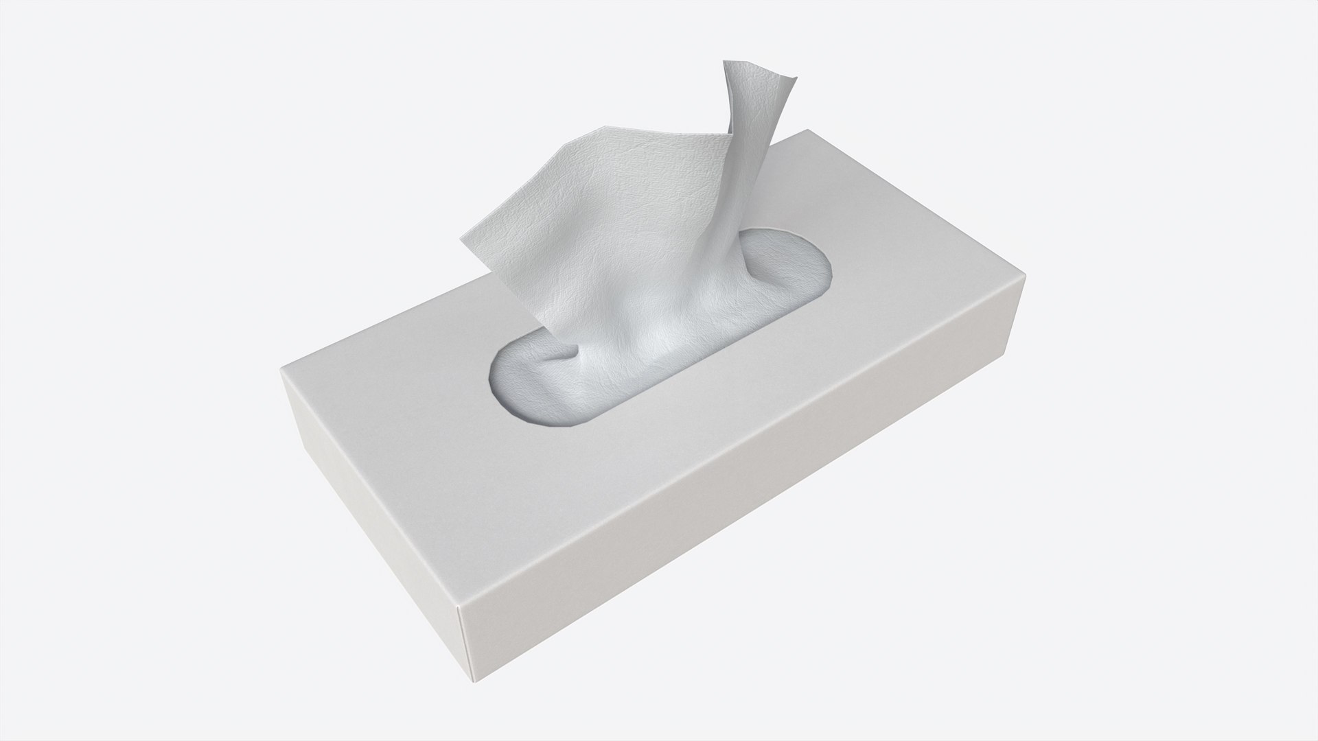 3D Model Rectangular Tissue Box Mockup - TurboSquid 2124732