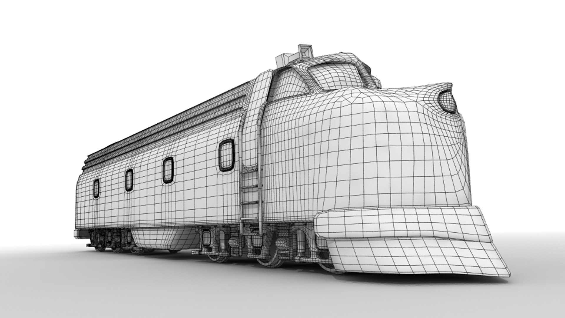 3d Model Locomotive Train Engine