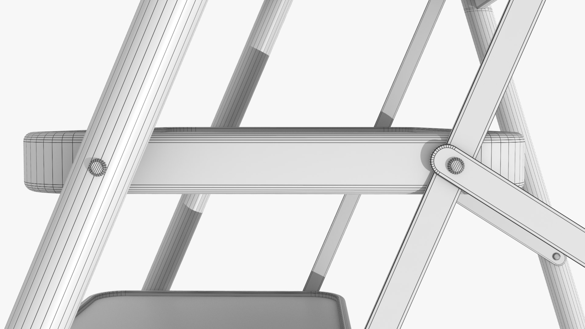 Folding Step Ladder 3D Model - TurboSquid 1937361