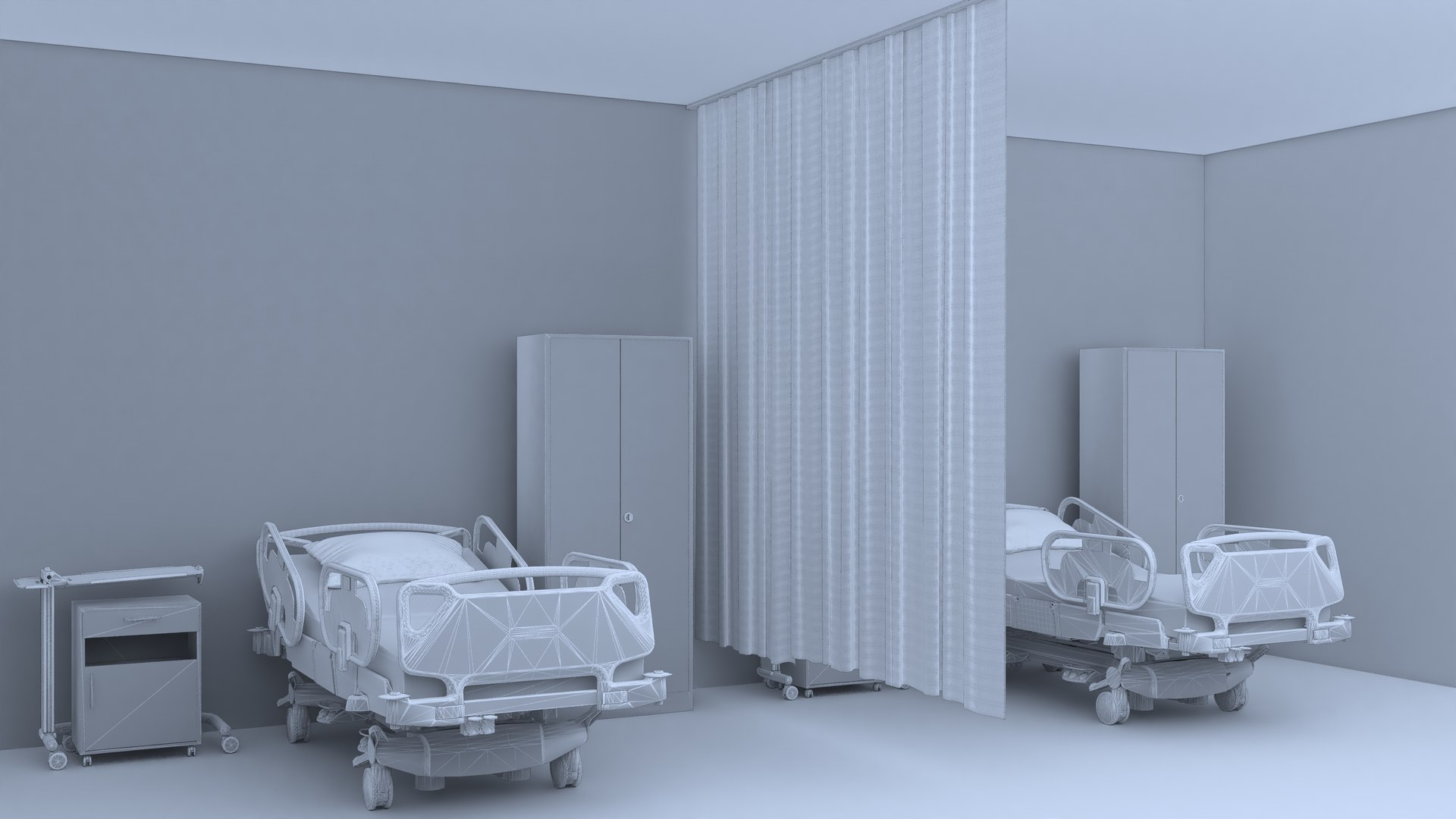 3D Hospital Ward 6 - TurboSquid 2138281