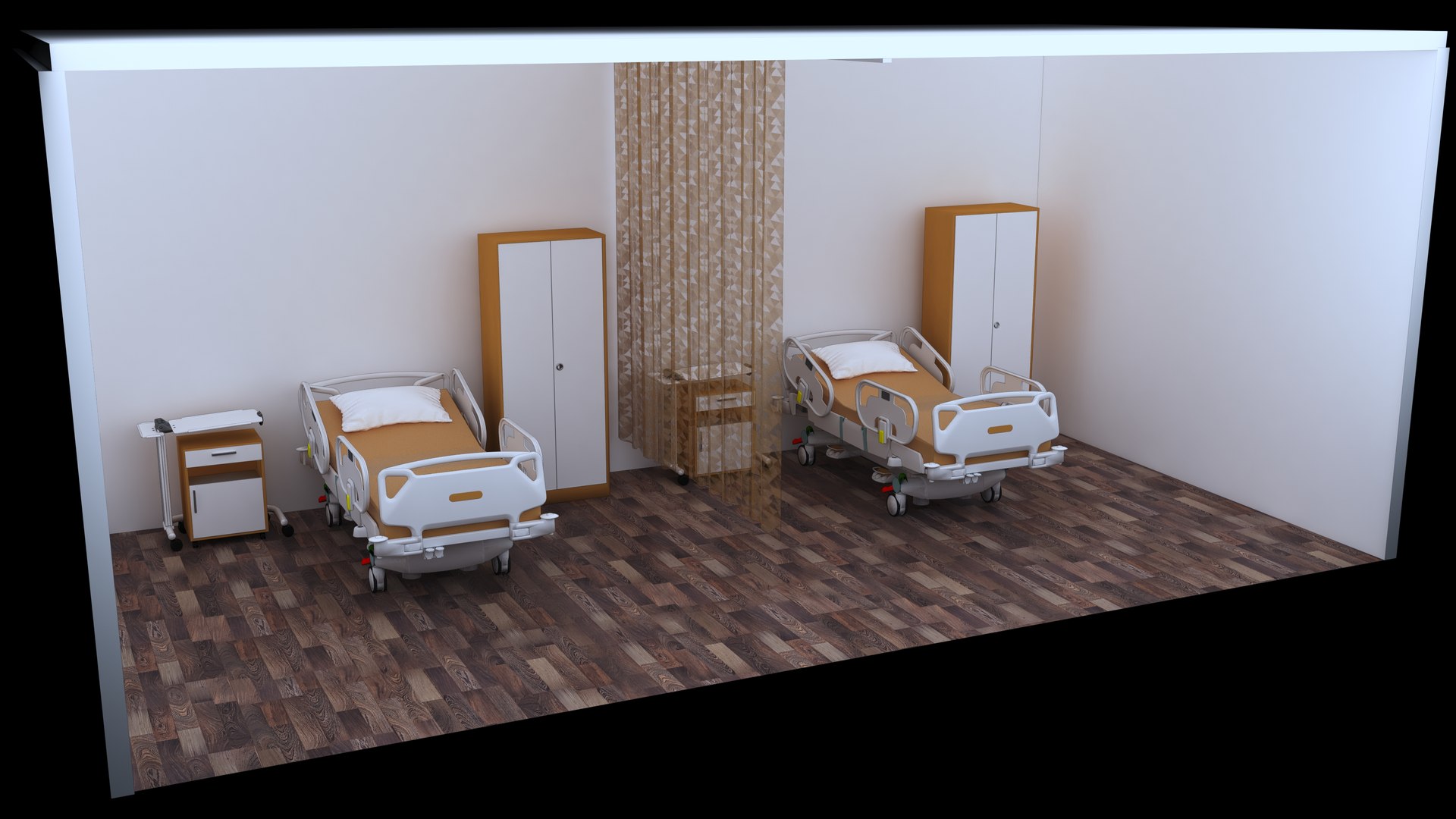 3D Hospital Ward 6 - TurboSquid 2138281
