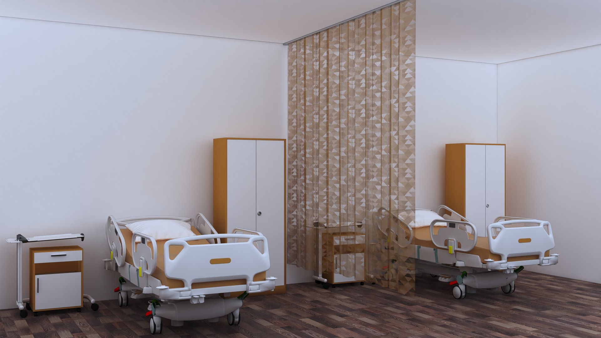 3D Hospital Ward 6 - TurboSquid 2138281