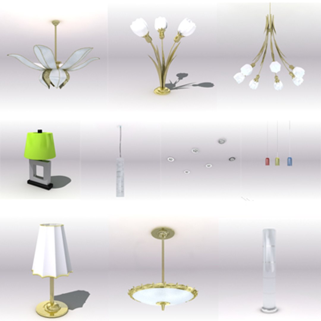 techno modern classic light 3d max