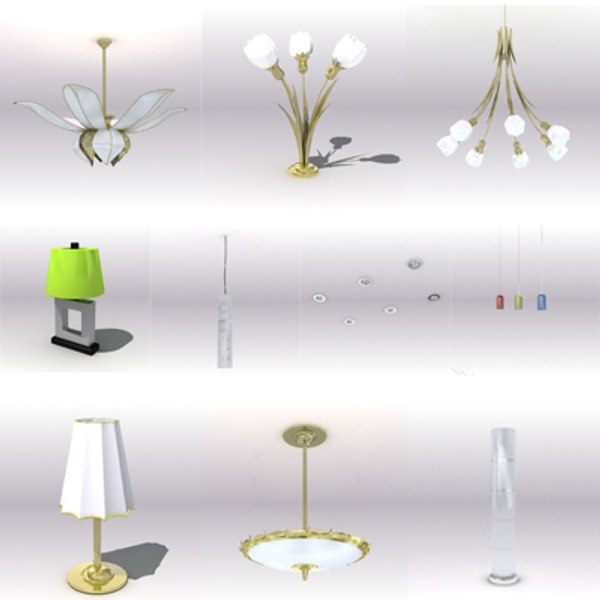 techno modern classic light 3d max