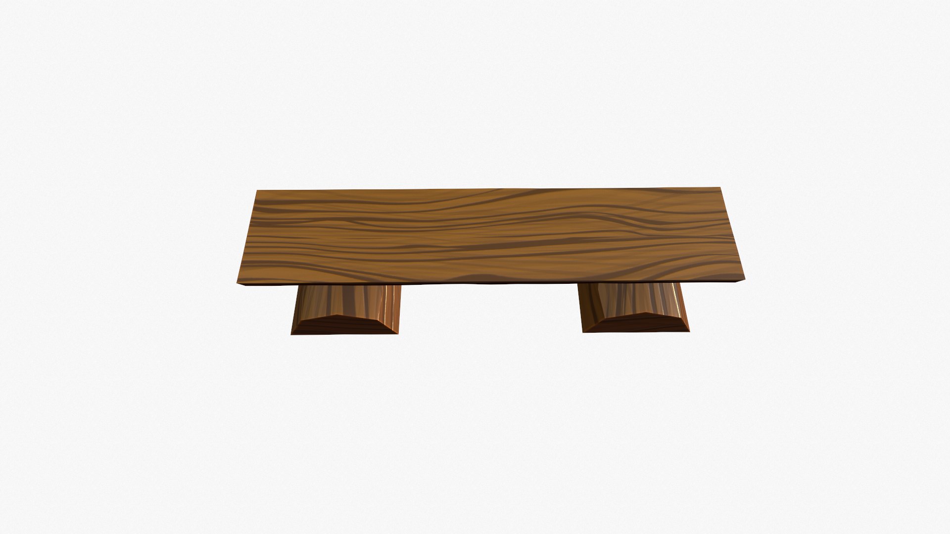 Cartoon WoodenBench 3D Model - TurboSquid 1962163