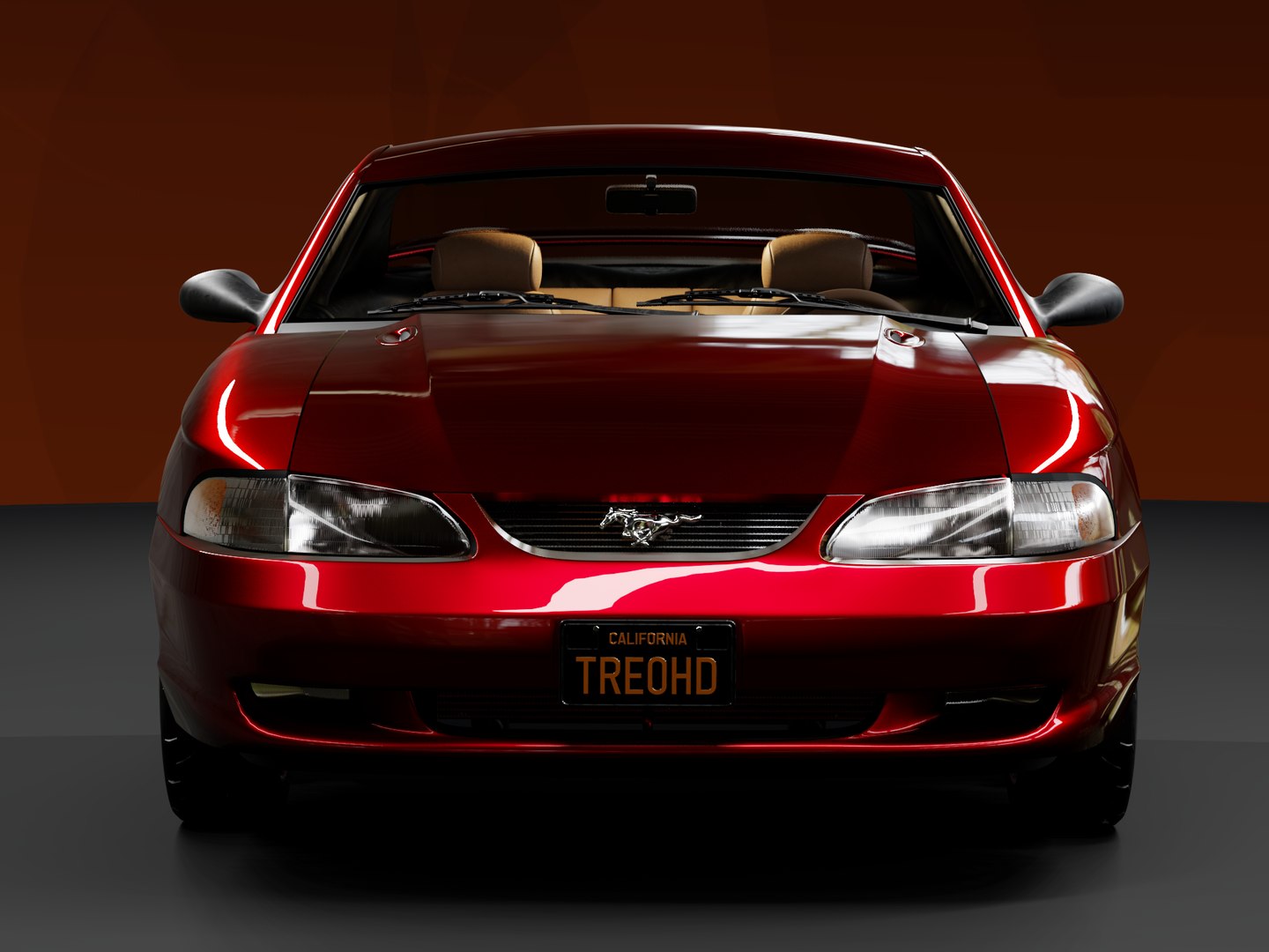 1998 Ford Mustang GT 3D Model - TurboSquid 1812368