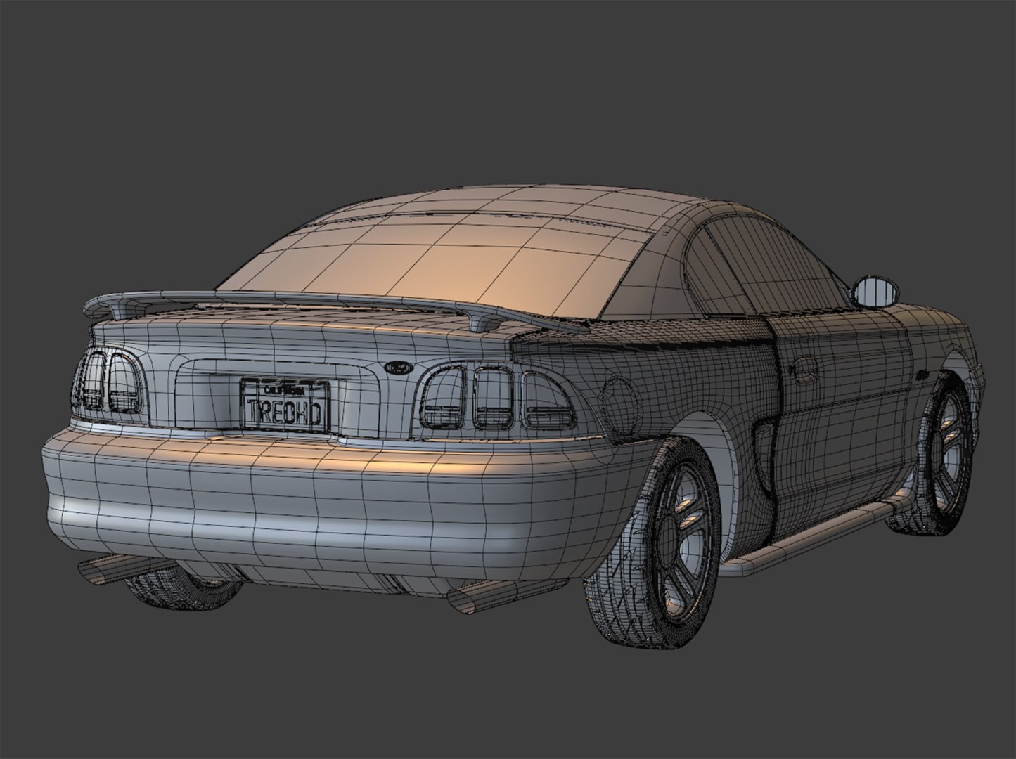 1998 Ford Mustang GT 3D model - TurboSquid 1812368