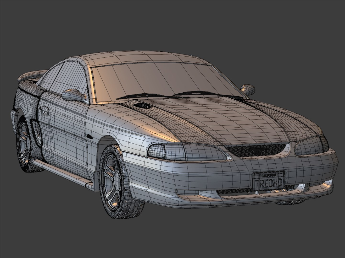 1998 Ford Mustang GT 3D model - TurboSquid 1812368