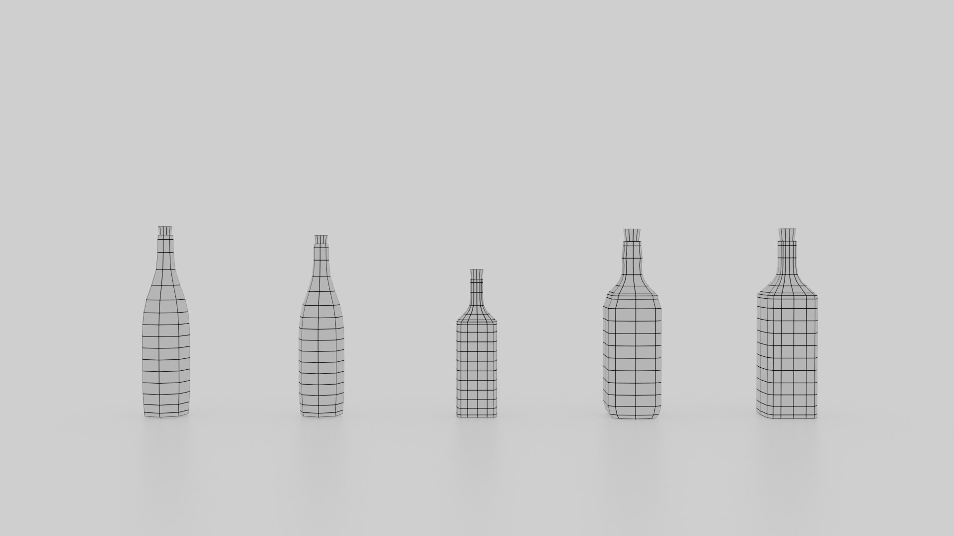 Low Poly Stylized Bottle Pack 3D Model - TurboSquid 2200400