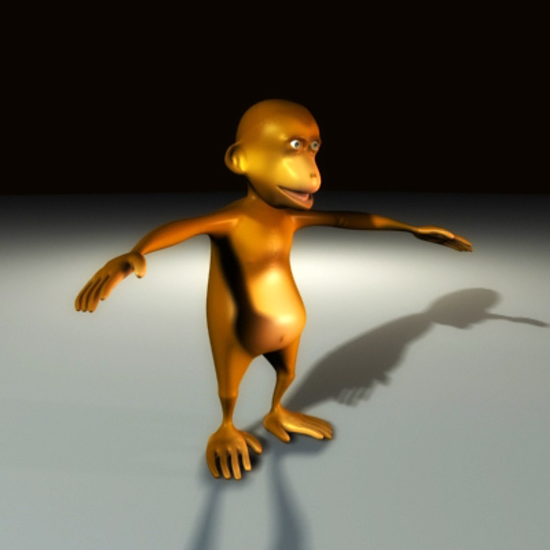 3d baby chimp updated model