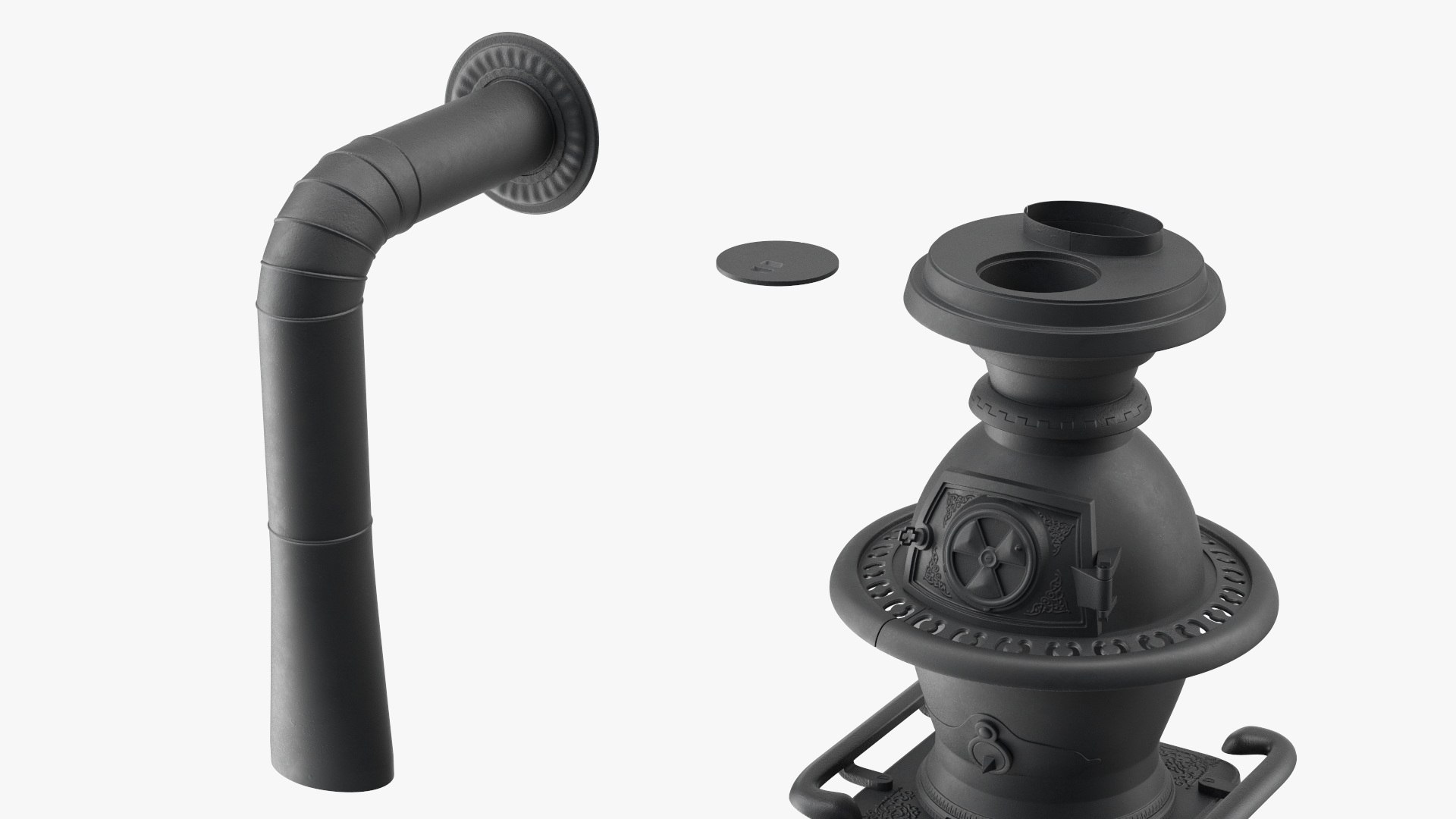 Potbelly Stove New With Fire 3D - TurboSquid 2299940