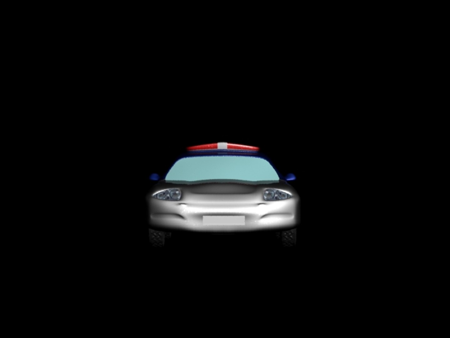 Police Car 3d Model