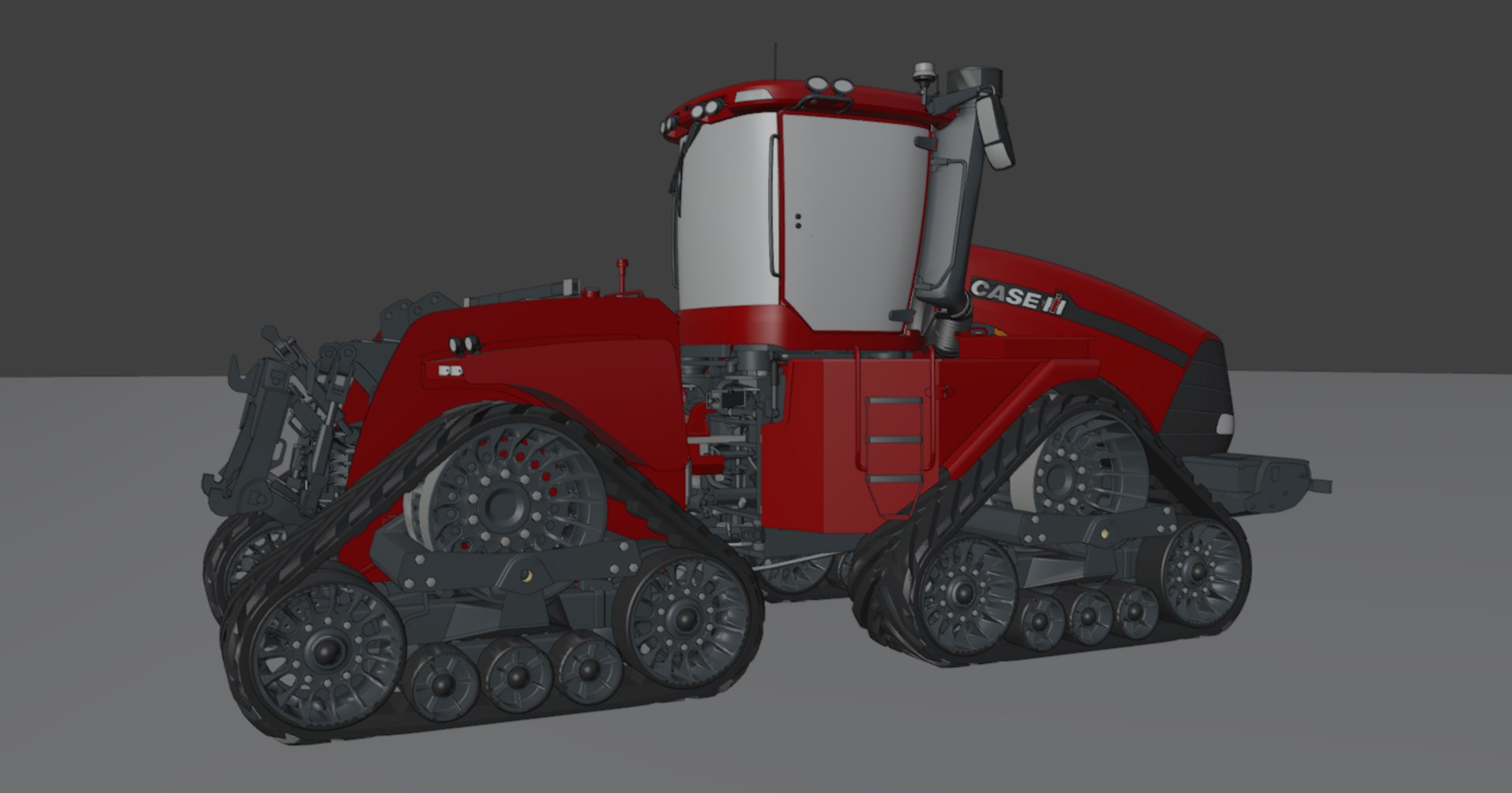 Case IH Quadtrac Tractor Ultra High Light Vehicle Low Poly 3D ...