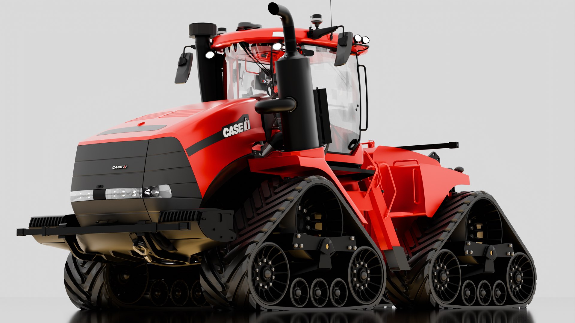Case IH Quadtrac Tractor Ultra High Light Vehicle Low Poly 3D ...